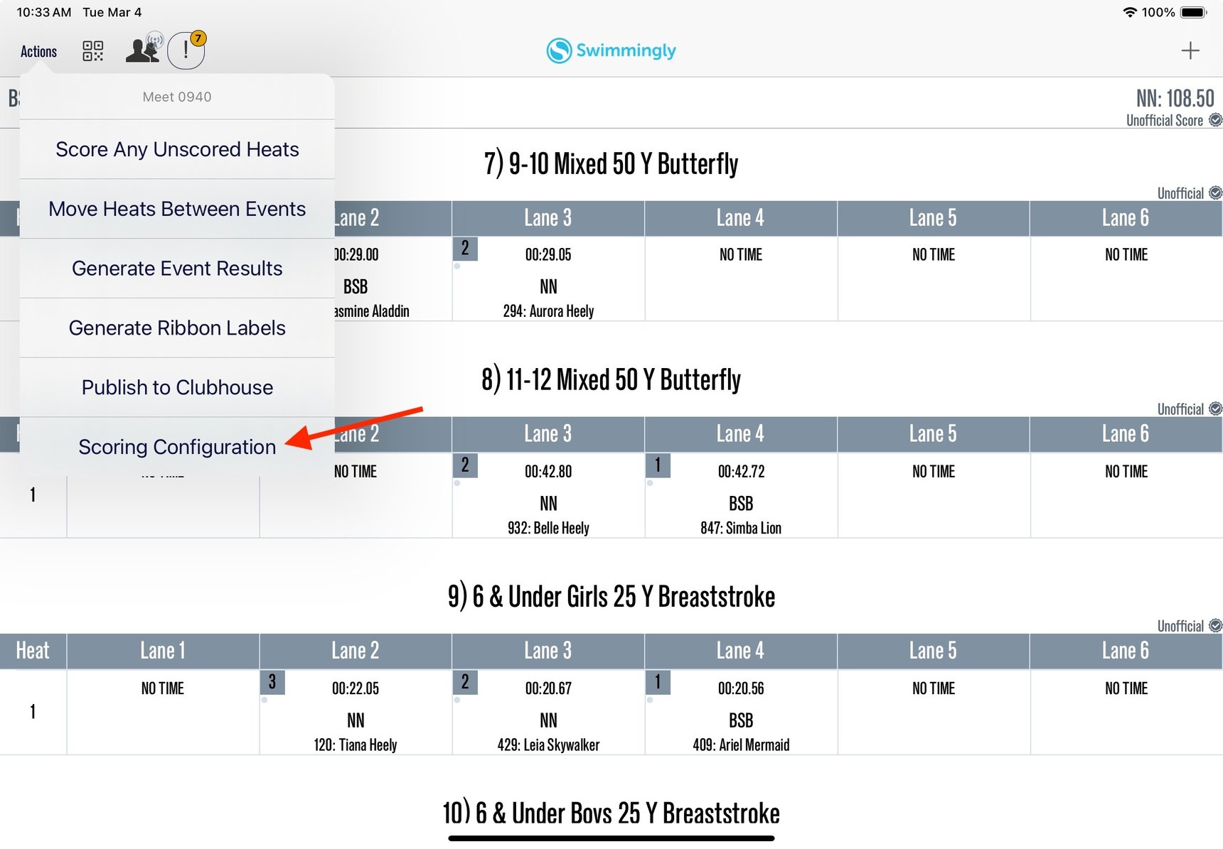 How Do I Adjust The Scoring Configuration (during or after the meet) on ...